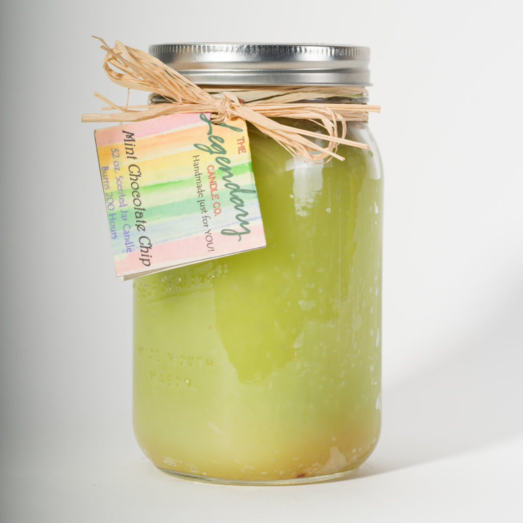 Mint Chocolate Chip™ - 24 Ounce Mason Jar Scented Candle - The ...