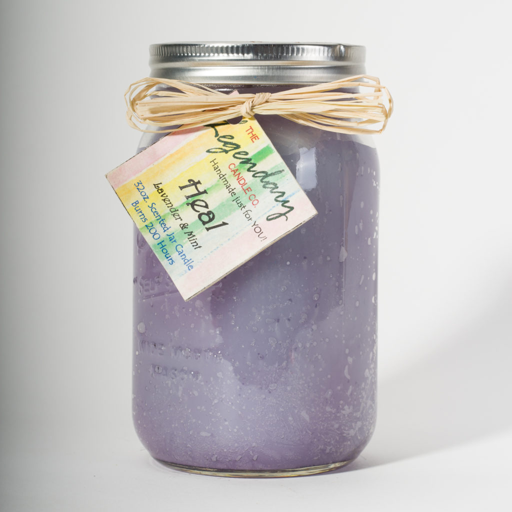 Heal™ - 32 Ounce Mason Jar Scented Candle - The Legendary Candle Co.
