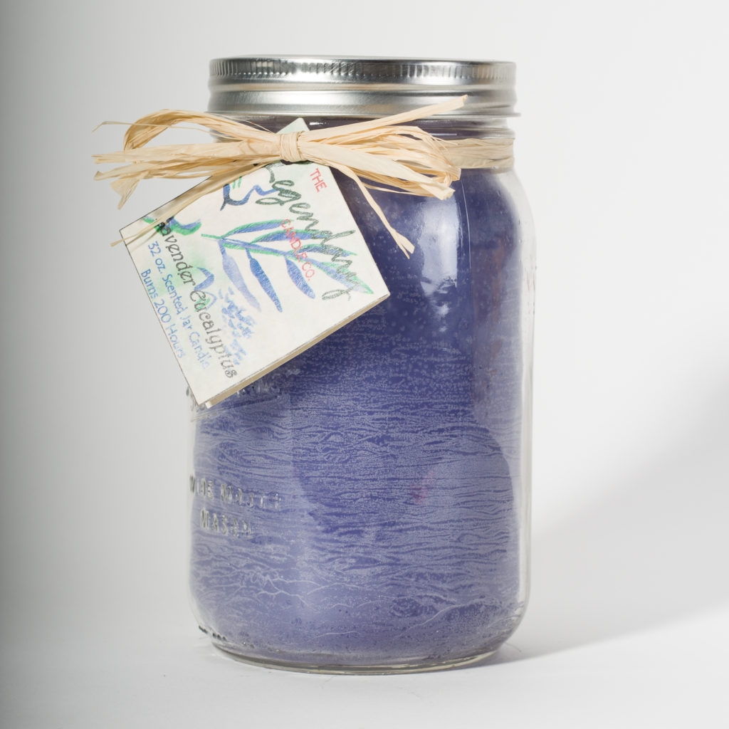 Lavender Eucalyptus™ - 32 Ounce Mason Jar Scented Candle - The ...