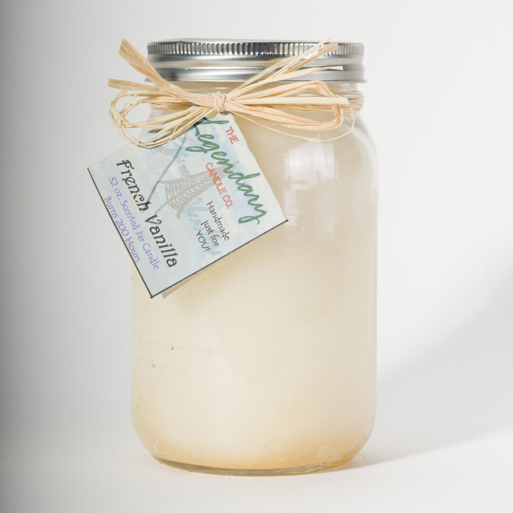 French Vanilla™ - 32 Ounce Mason Jar Scented Candle - The Legendary ...