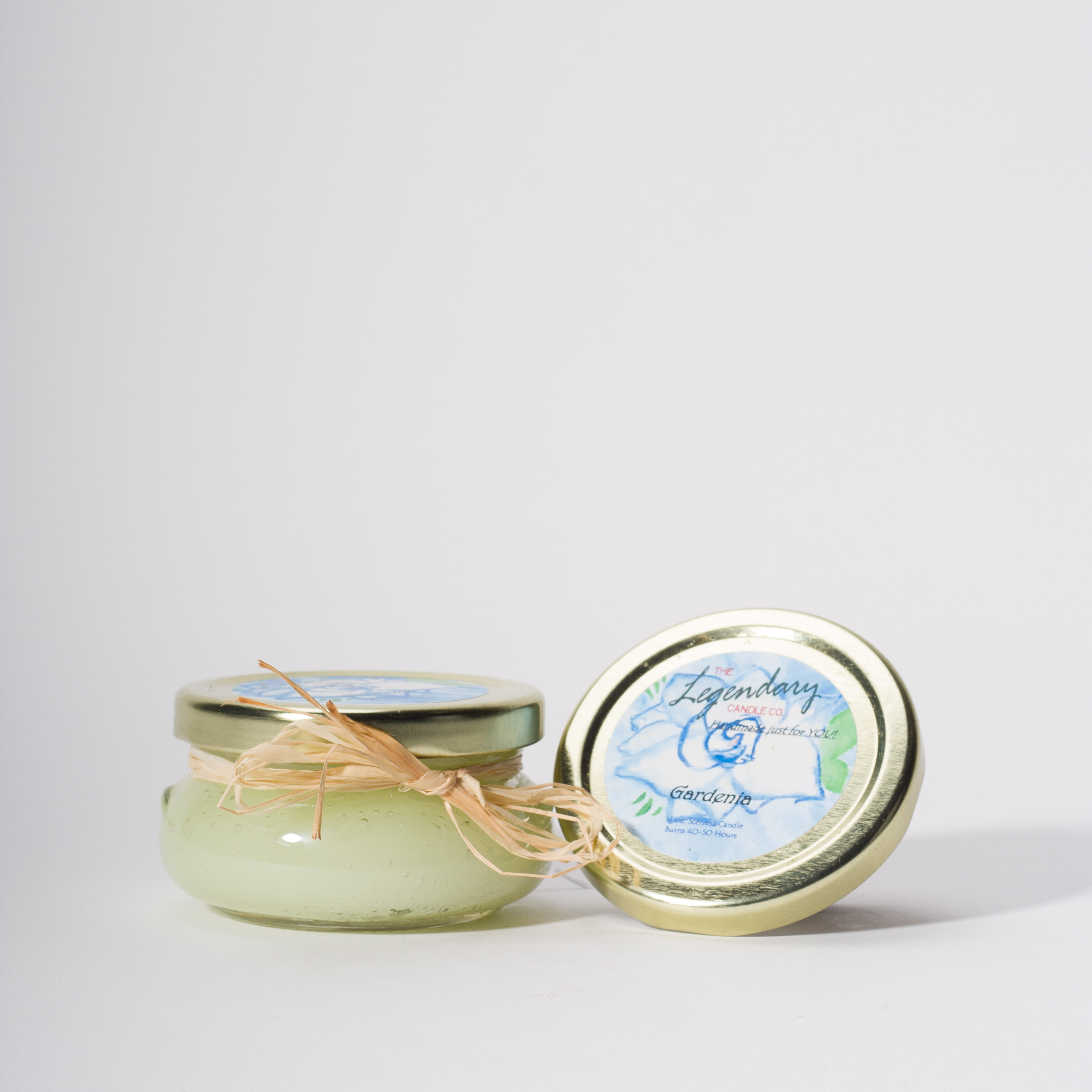 Gardenia - 4 Ounce Jar Scented Candle - The Legendary Candle Co.