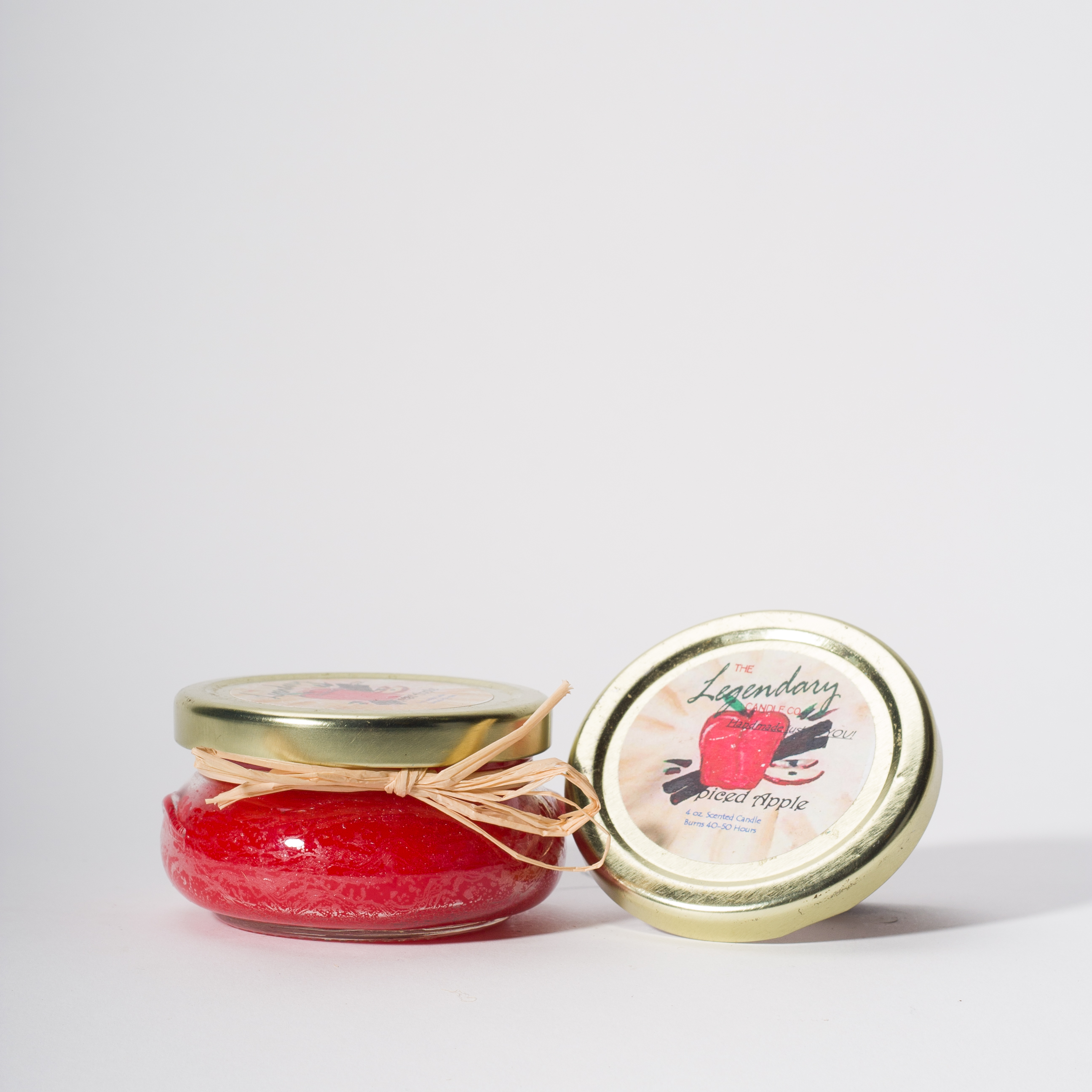 Spiced Apple™ - 4 Ounce Jar Scented Candle - The Legendary Candle Co.