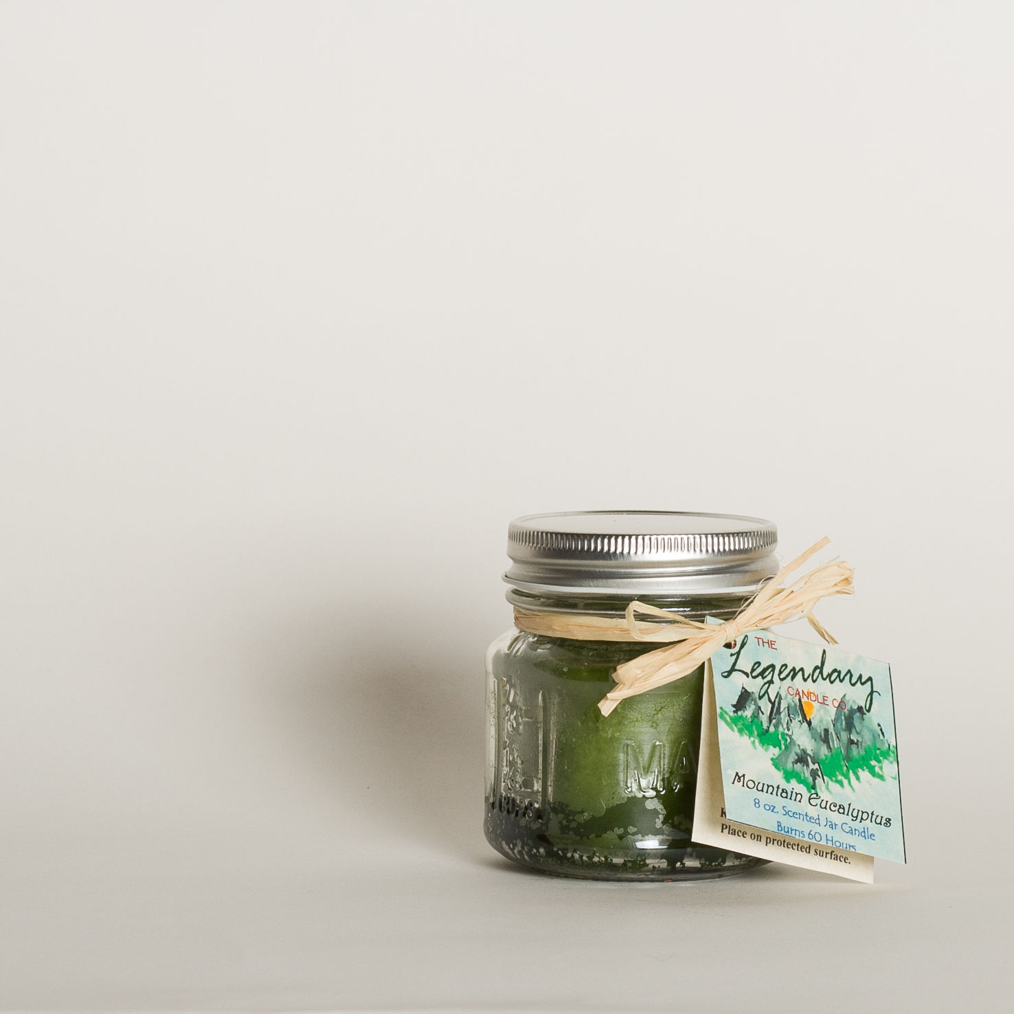 Mountain Eucalyptus - 8 Ounce Mason Jar Scented Candle - The Legendary ...