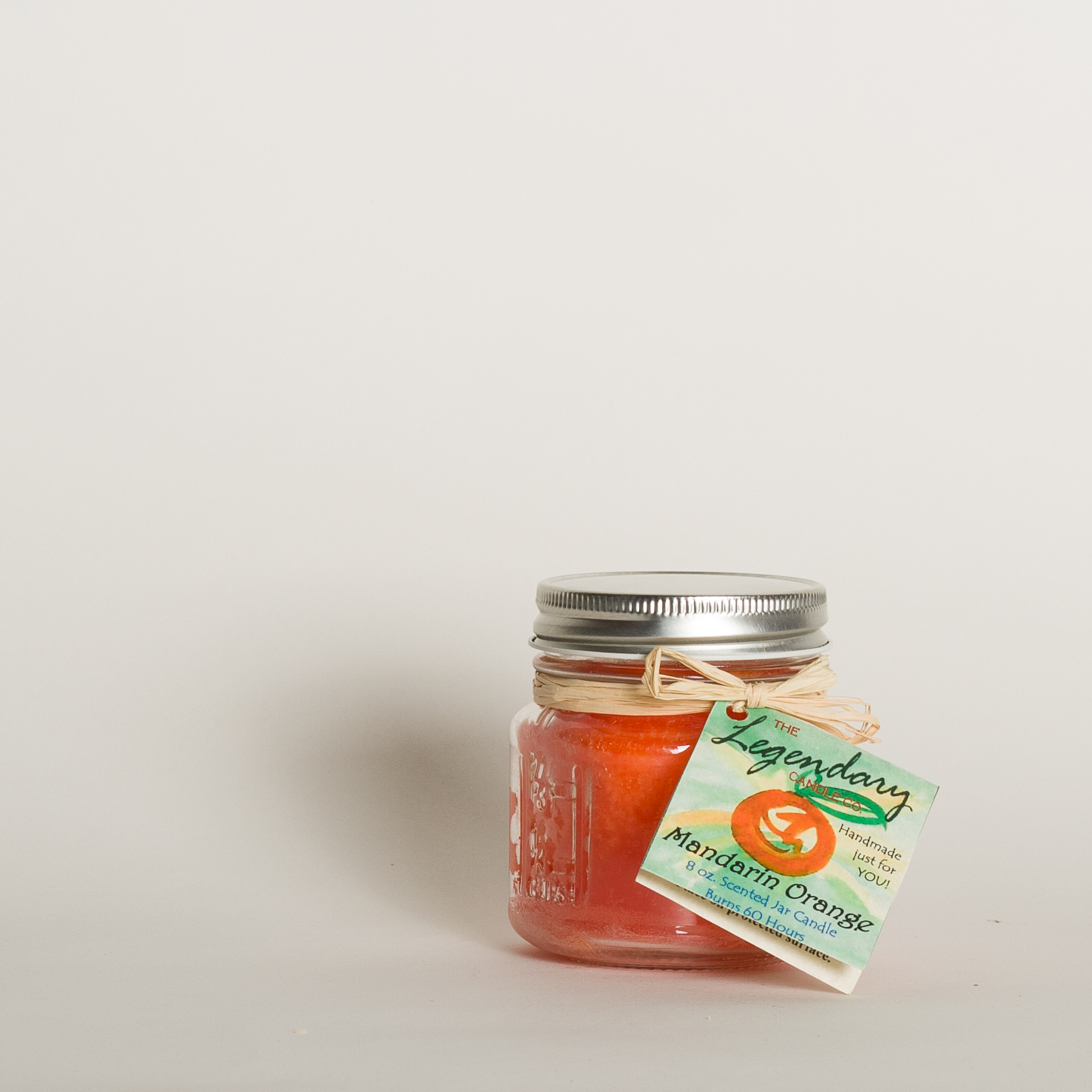 Mandarin Orange - 8 Ounce Mason Jar Scented Candle - The Legendary ...