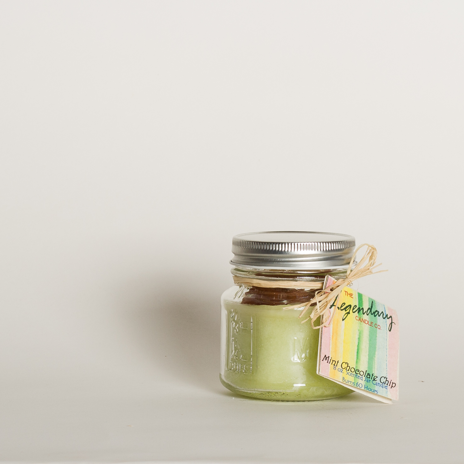 Mint Chocolate Chip- 8 Ounce Mason Jar Scented Candle - The Legendary ...